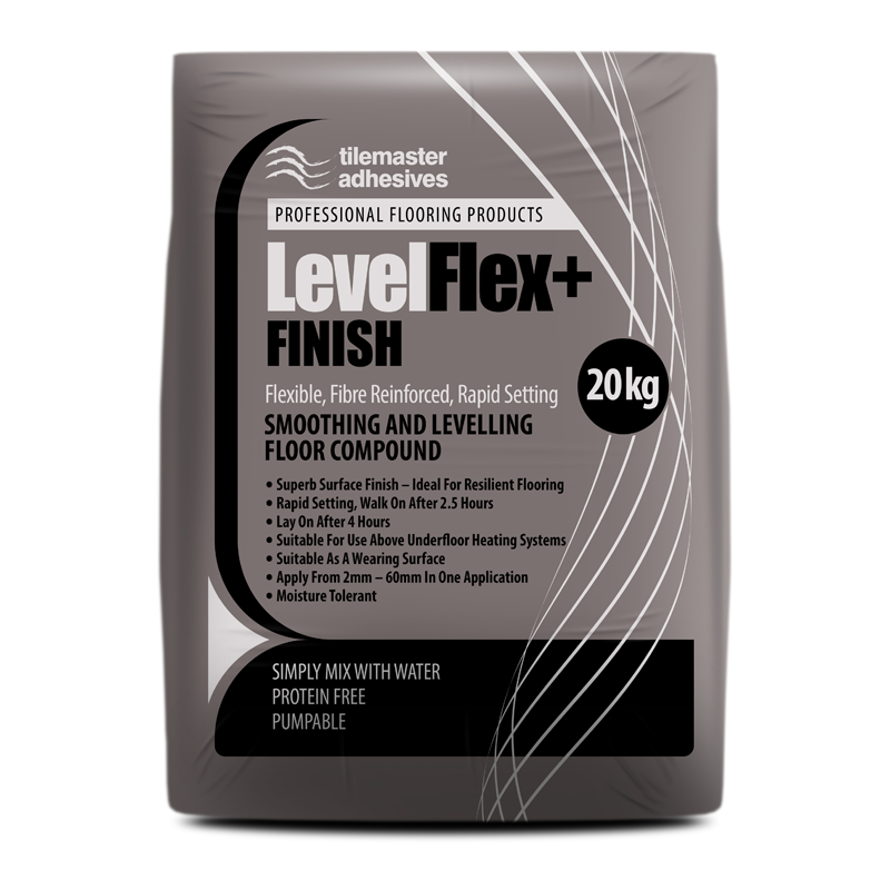 Tilemaster LevelFlex+Finish Smoothing And Levelling Floor Compound 20kg | Northants Tools